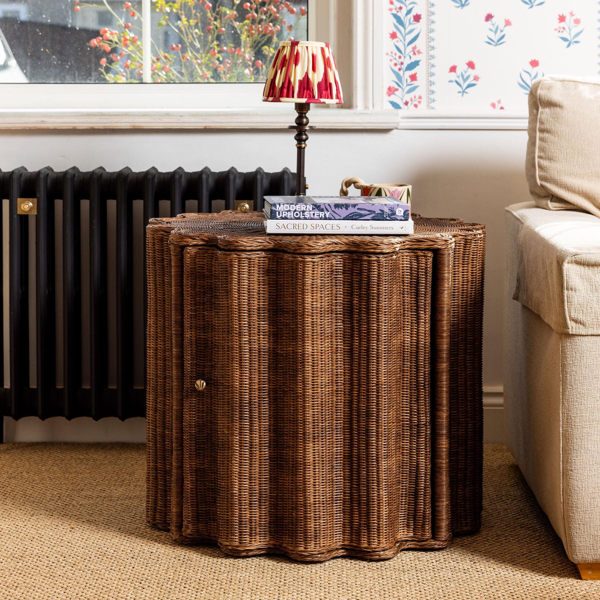 Ruby Rattan Side Table / Coffee Table - Etsy
