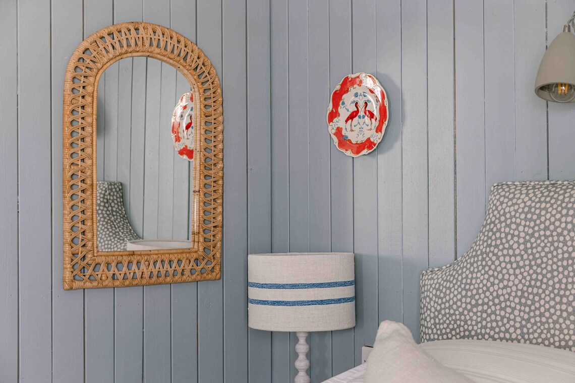 Rattan Arch Mirror Wicker Woven Mirror Bamboo Frame Mirror | Etsy