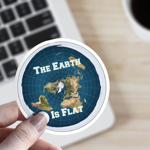 The World is Flat Decal - Etsy
