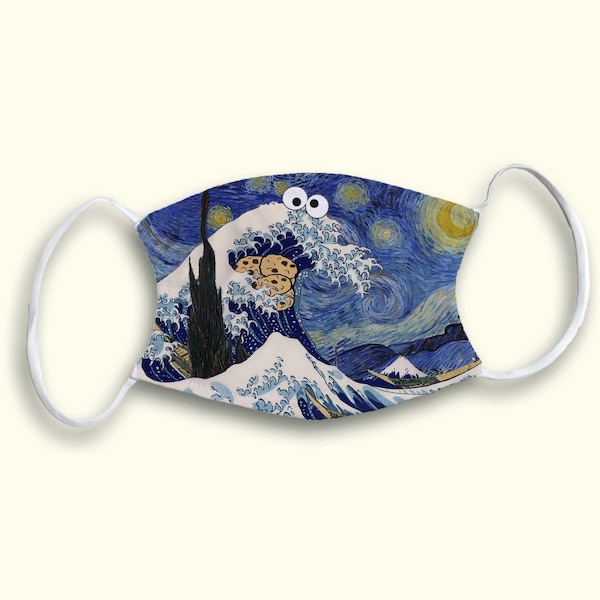 Van Gogh Starry Night Face Mask - Etsy