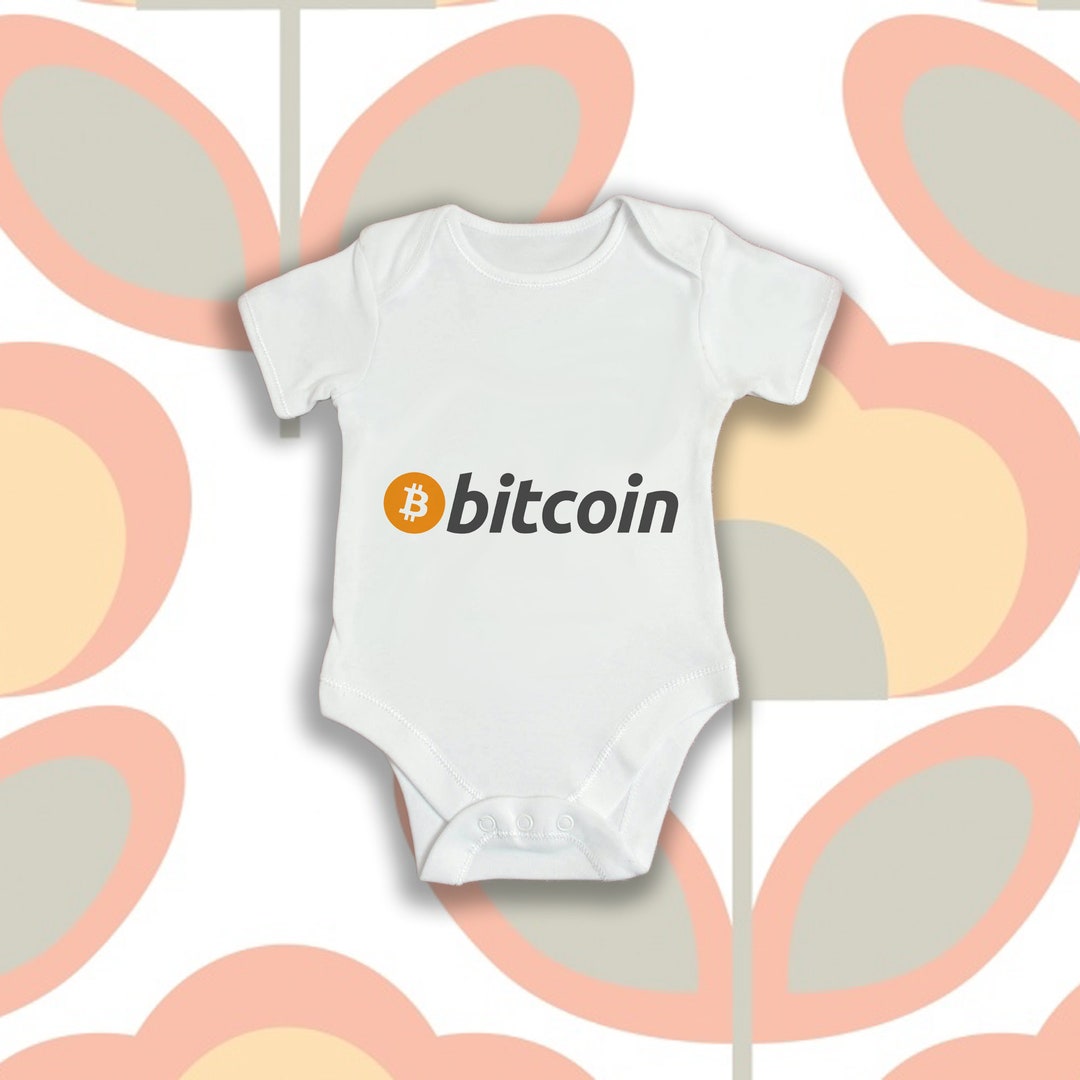 Bitcoin Crypto Currency Themed Viral Unique Cute Gift Baby Grow Body ...
