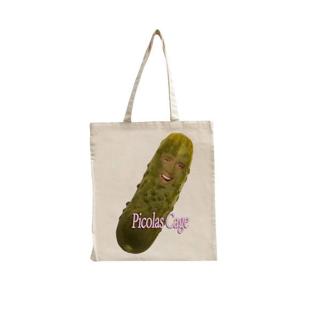 Nicolas Cage Picolas Cage Reusable Cotton Feel Polyester Tote Shopping ...