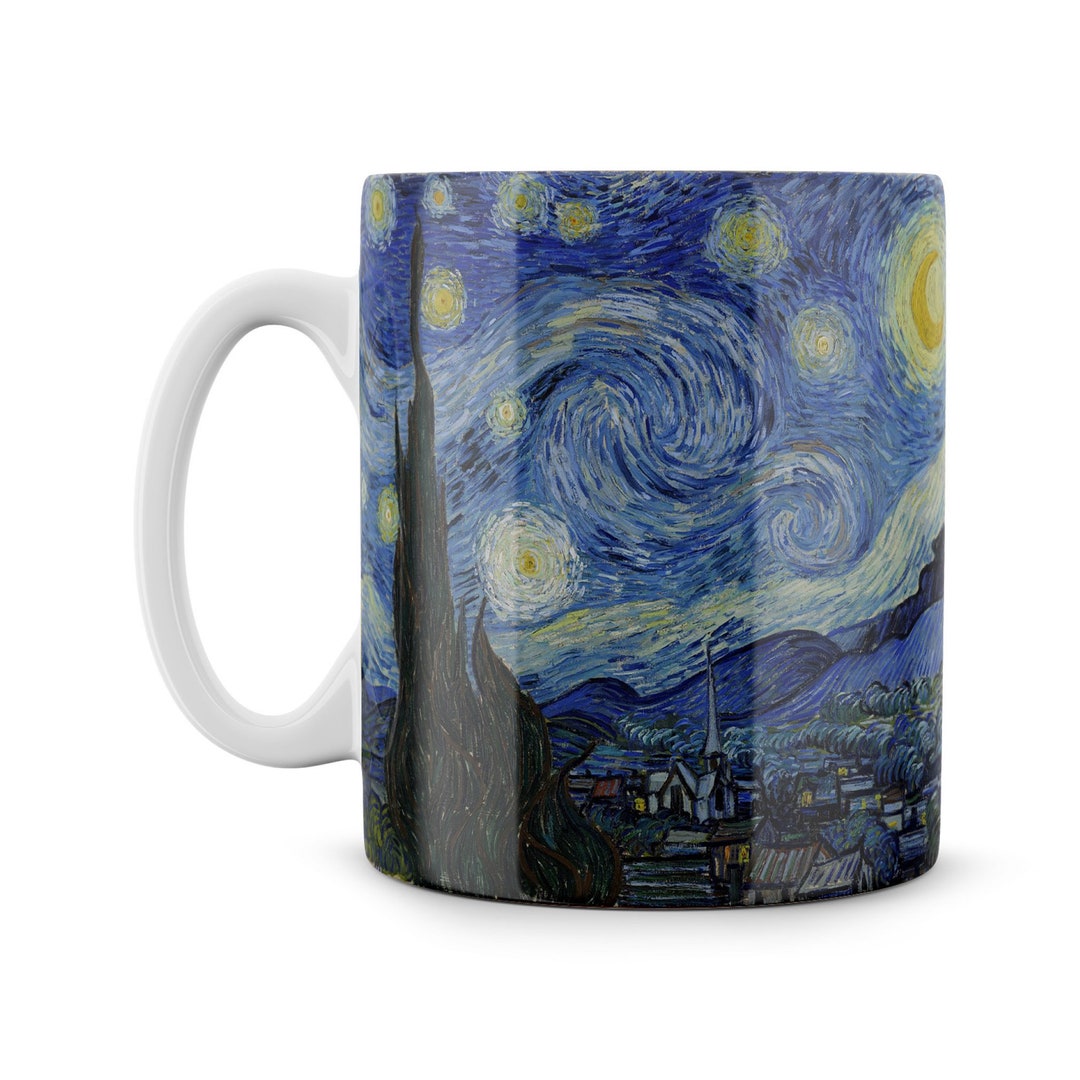 Van Gogh Starry Night Coffee Mug: Post Impressionist Art, Geek Gift - Etsy