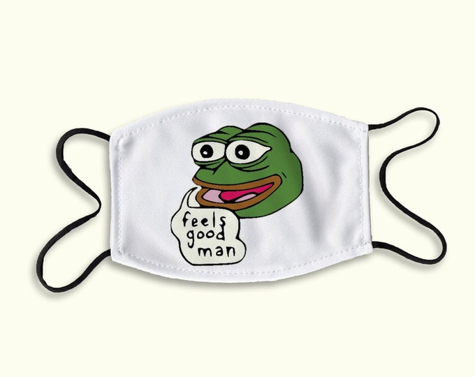 Pepe the Frog, Meme, Dank Meme, Face Covering, Funny Face Mask ...