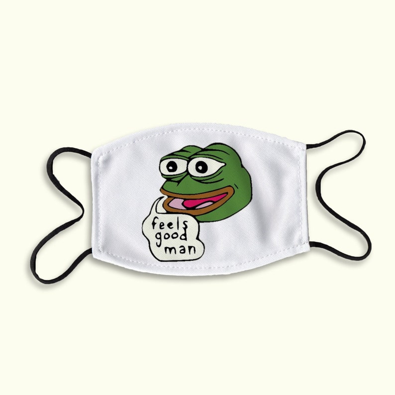 Pepe the Frog Meme Dank Meme Face Covering Funny Face - Etsy