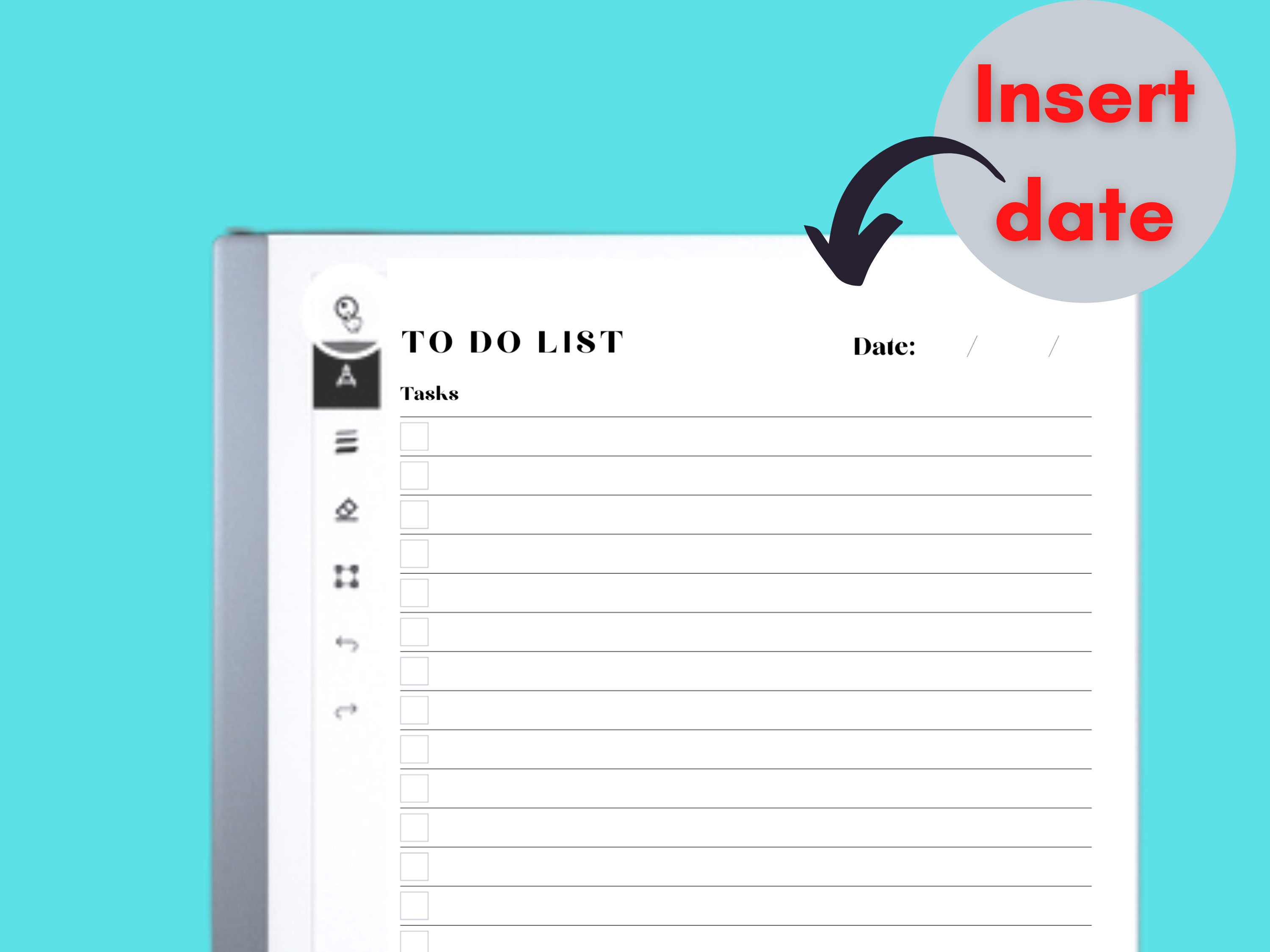 Remarkable to Do List With Notes Template Instant Download - Etsy