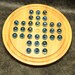 Peg Solitaire Wooden Board Game With Marbles - Etsy