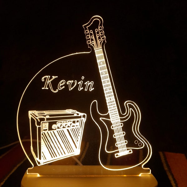 Guitar Lamp - Etsy