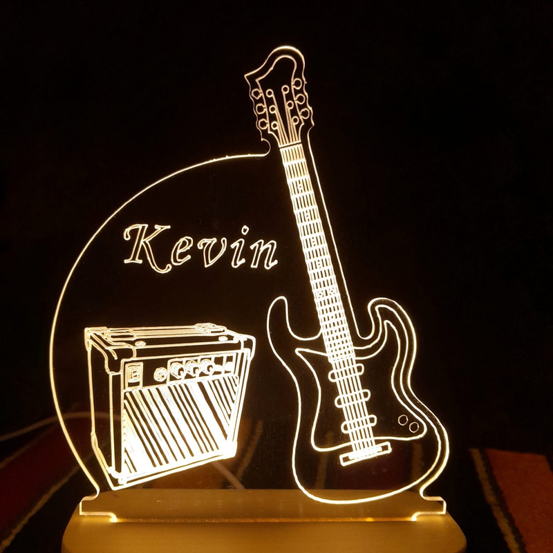 Guitar Lamp Table - Etsy