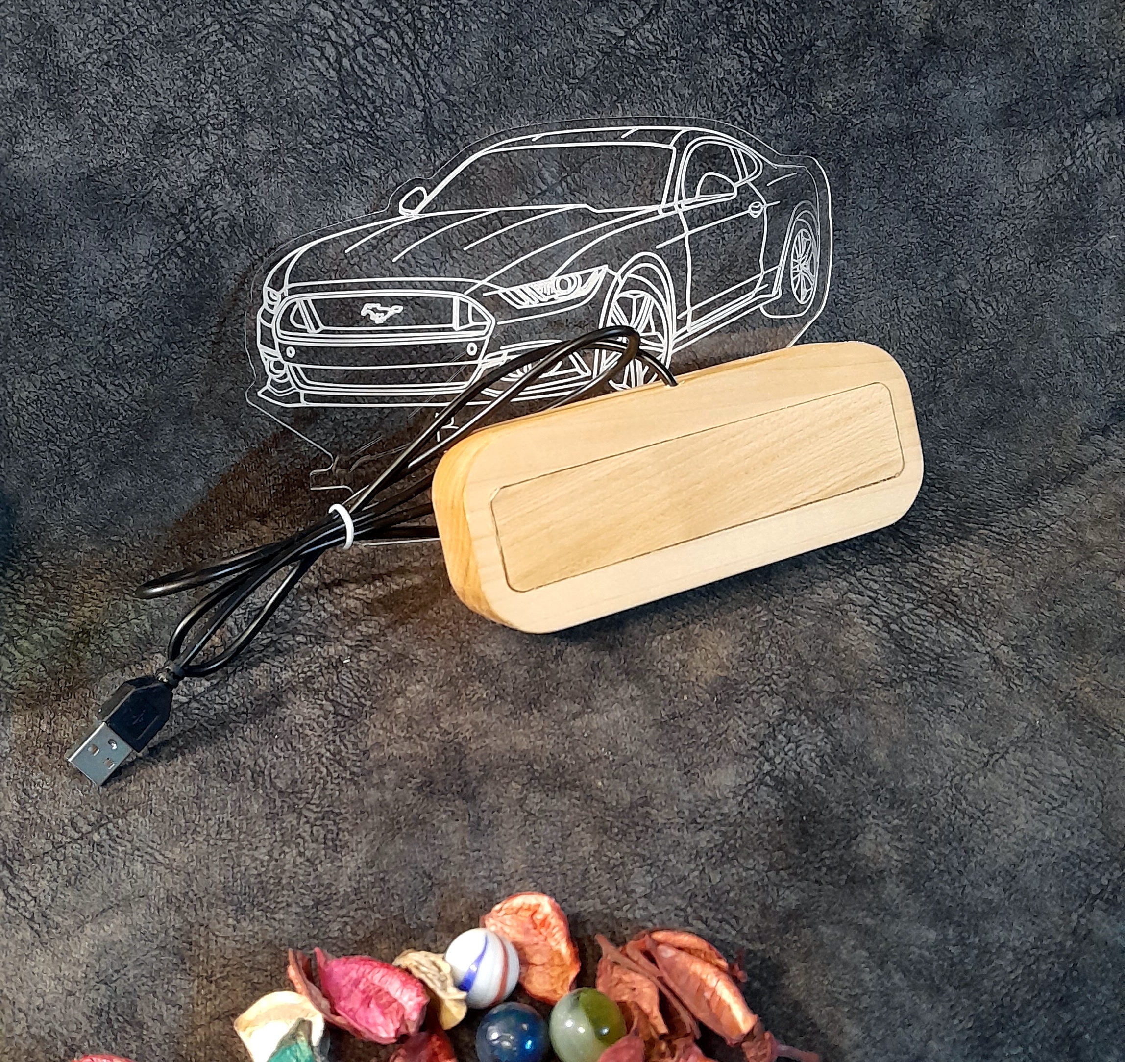 Sports Car Led Light With Personalisation Led Night Lamp Led Desk Lamp ...