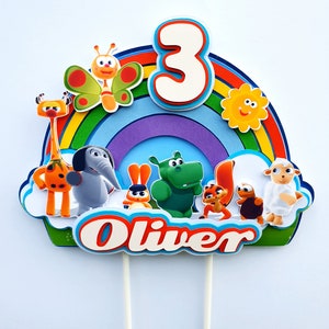 Personalised Baby Cake Topper Tv 3D With Name and Age - Etsy