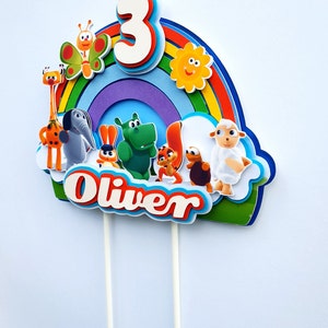 Personalised Baby Cake Topper Tv 3D With Name and Age - Etsy
