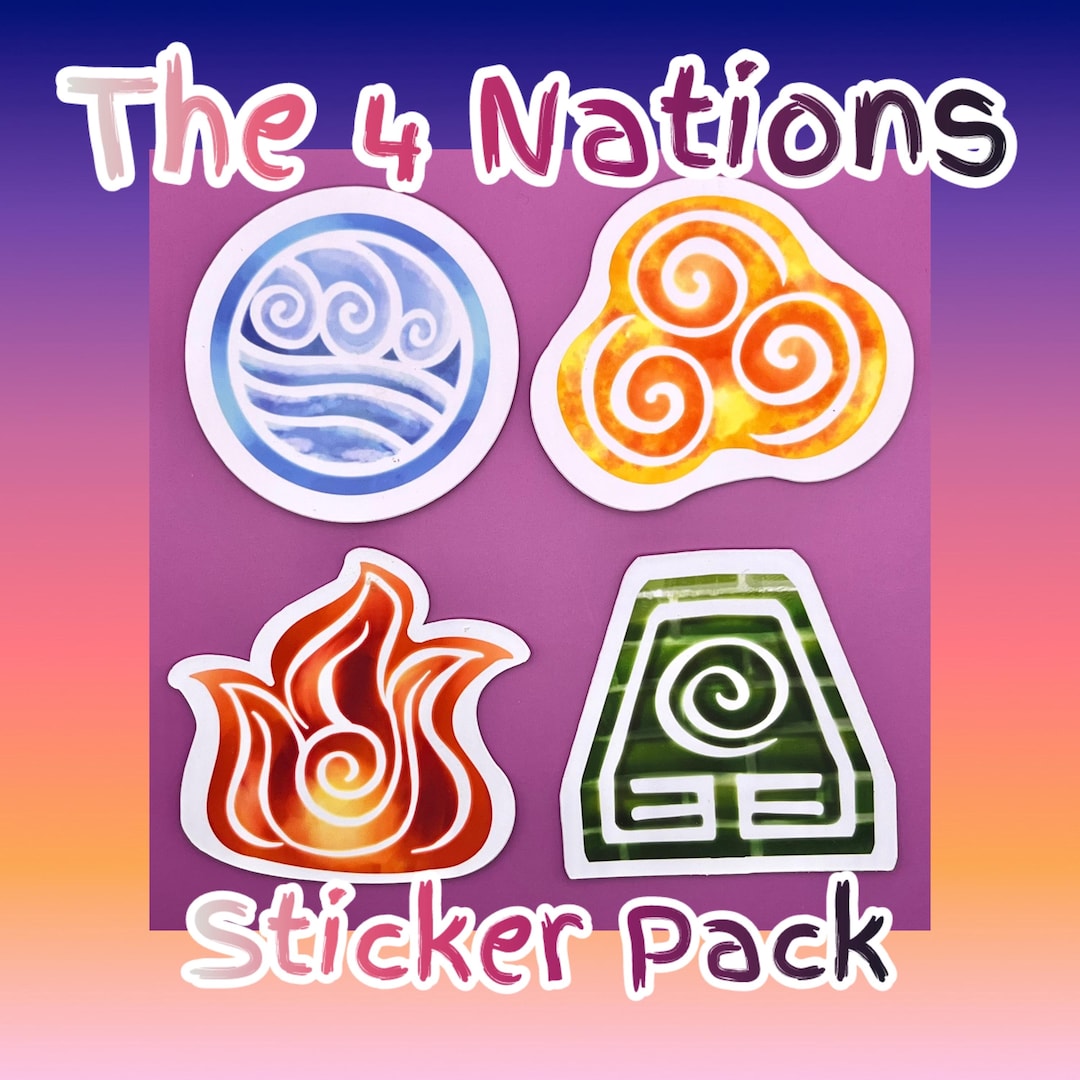 The 4 Nations (ATLAB) -sticker Pack - Etsy