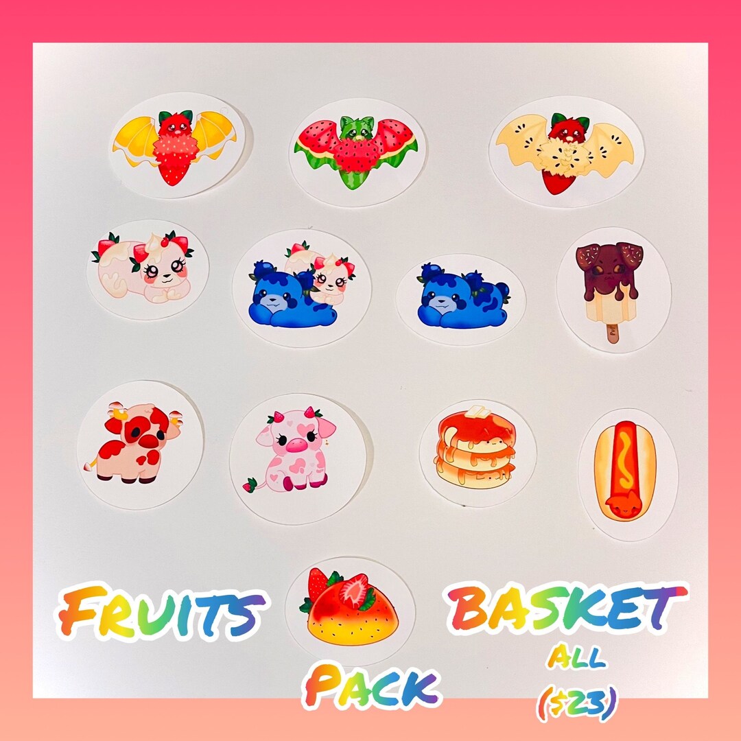 Fruits Basket© original Works sticker Pack - Etsy