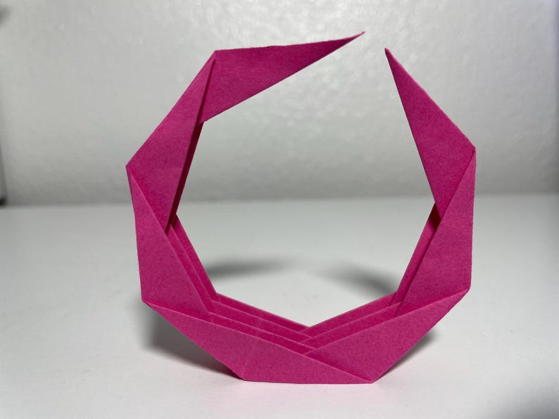 Handmade 3D Origami Crescent Moon - Etsy