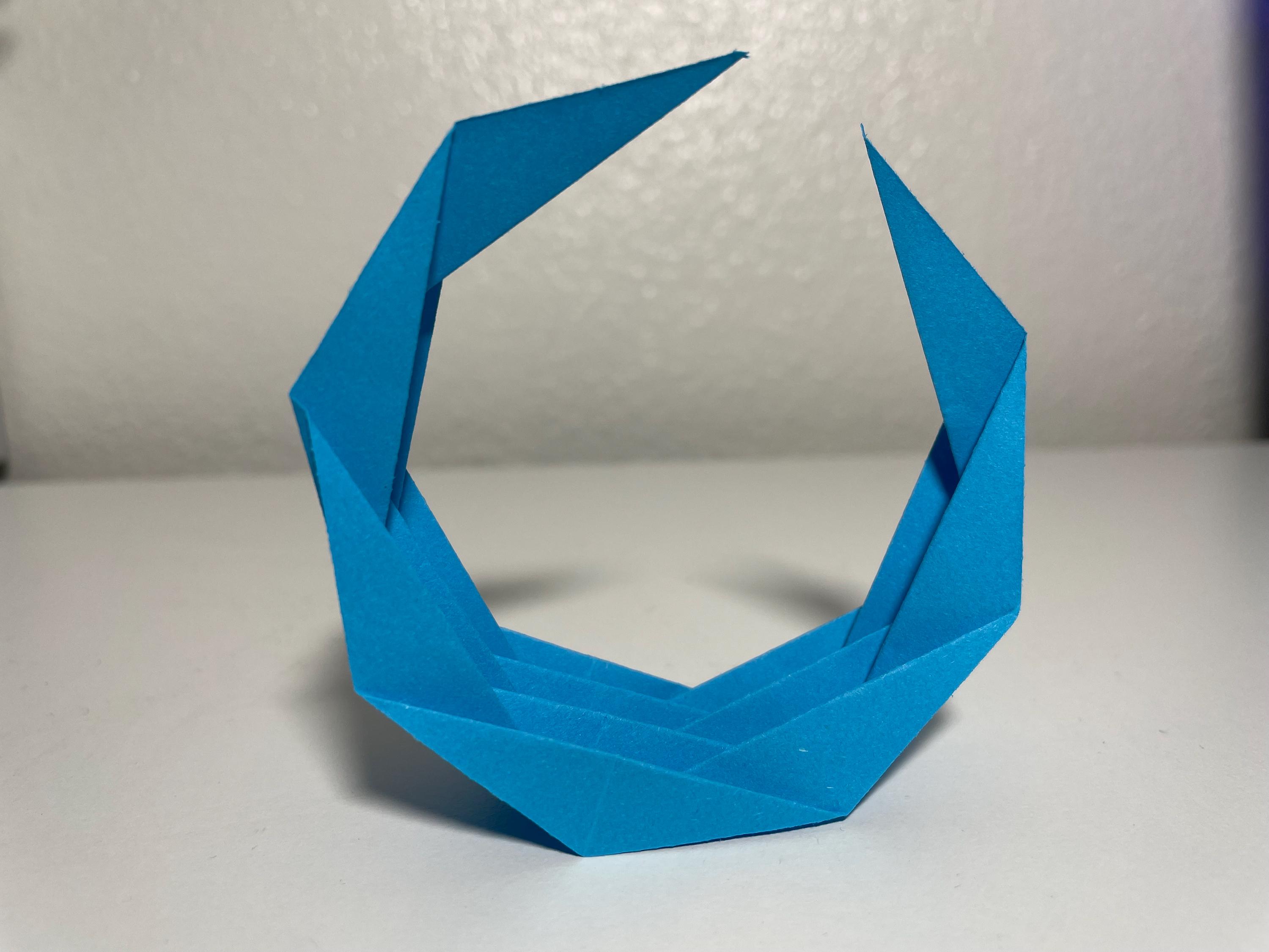 Handmade 3D Origami Crescent Moon - Etsy