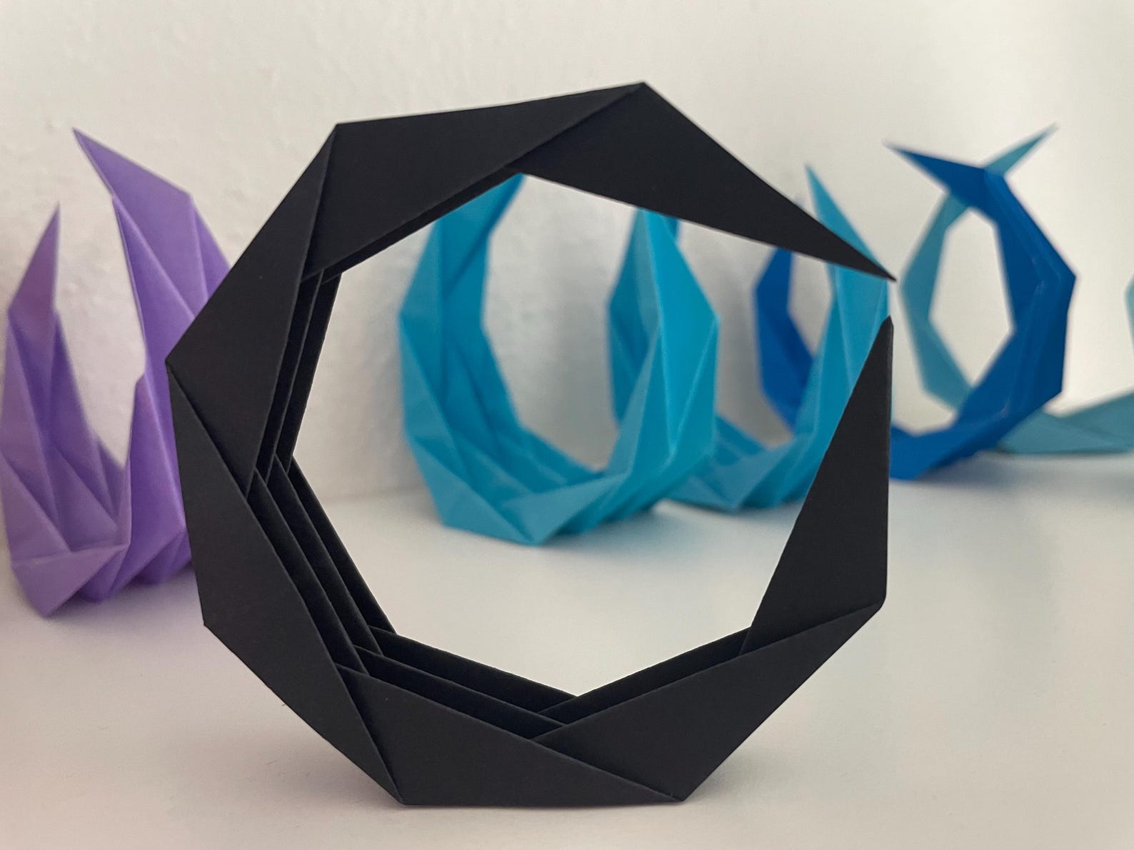 Handmade 3D Origami Crescent Moon - Etsy