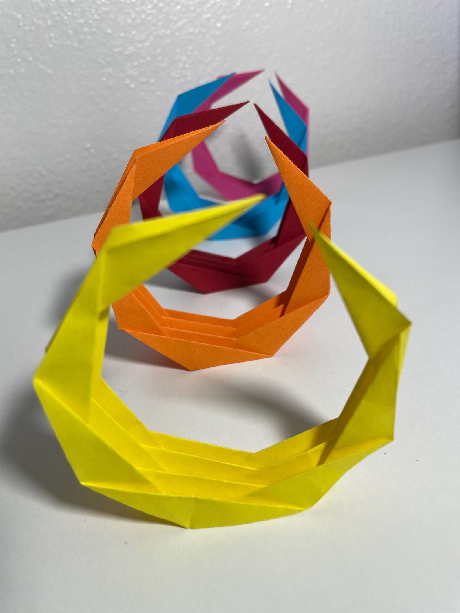 Handmade 3D Origami Crescent Moon - Etsy