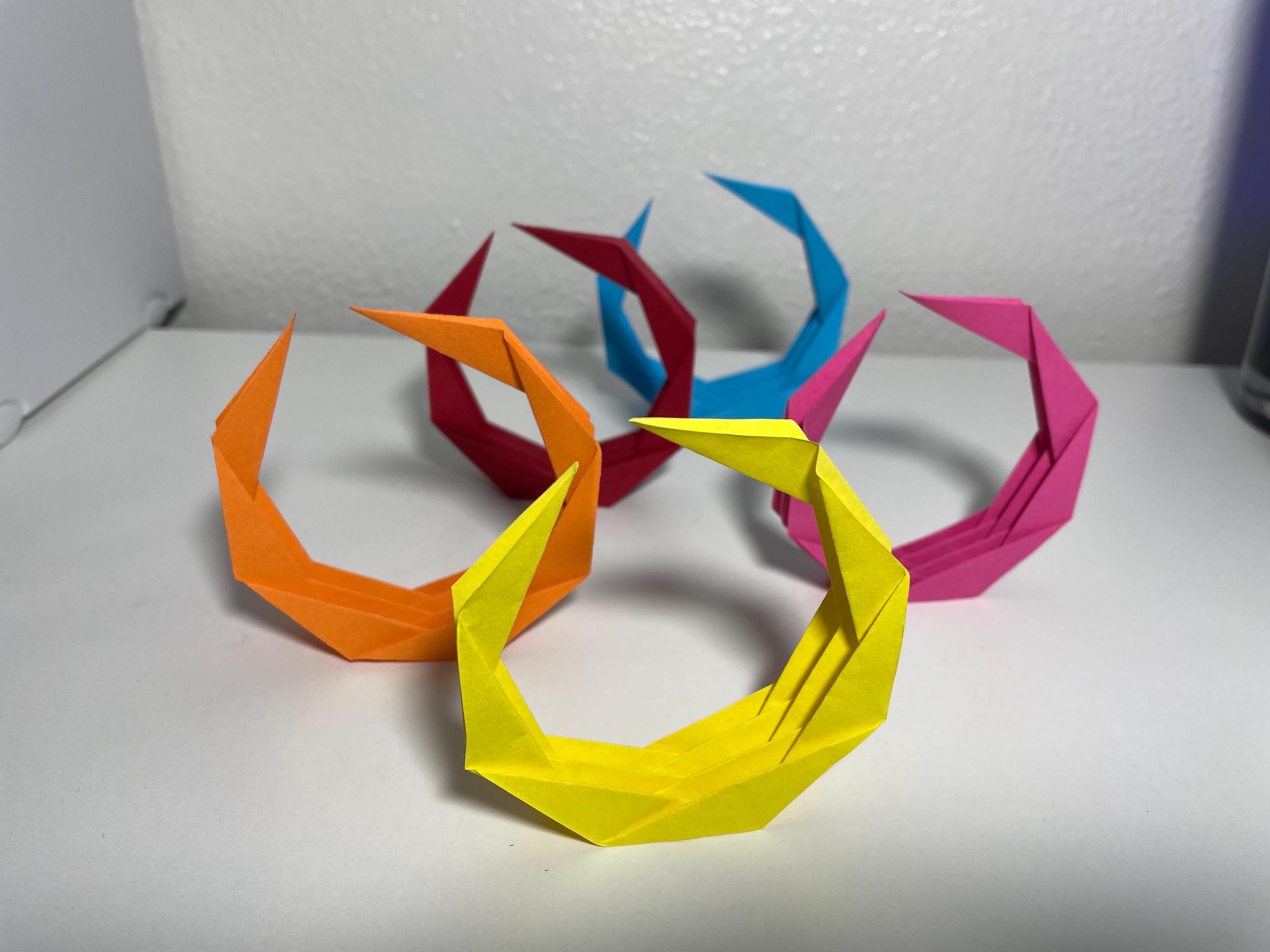 Handmade 3D Origami Crescent Moon - Etsy