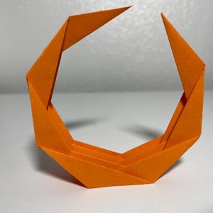 Handmade 3D Origami Crescent Moon - Etsy