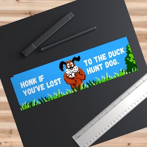Duck Hunt Laughing Dog Bumper Sticker - Retro NES Humor - Etsy