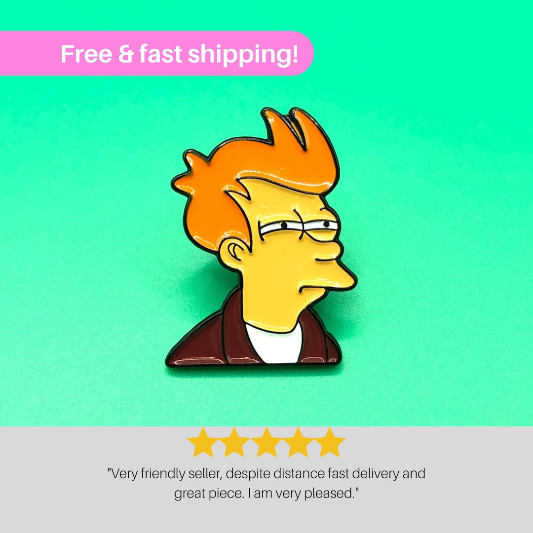 Futurama Fry 'not Sure If' Meme Enamel Pin - Unique Cartoon and Comedy ...