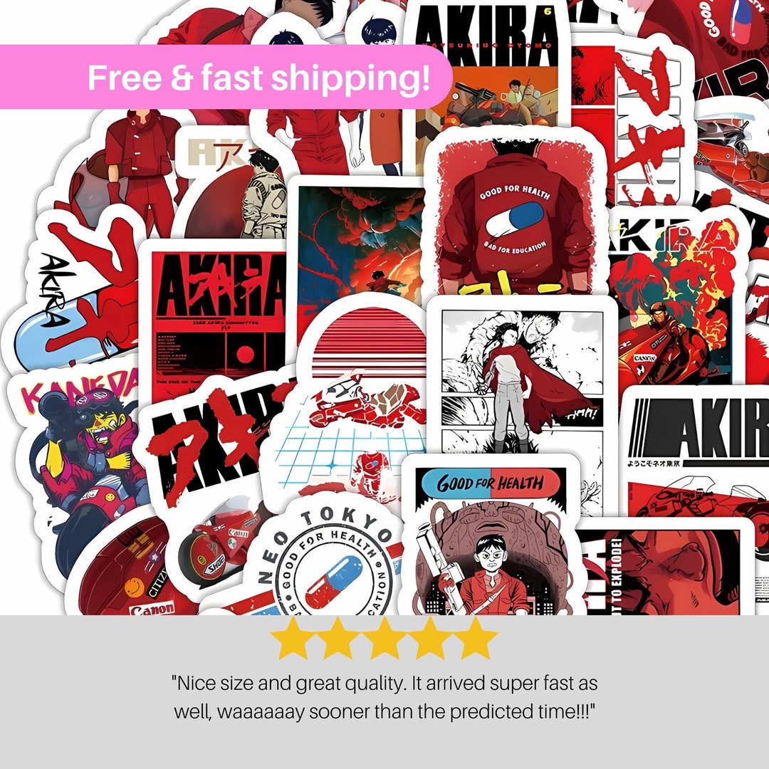 53 Pcs Akira Stickers Set - Waterproof Anime Decals for Phone, Laptop ...