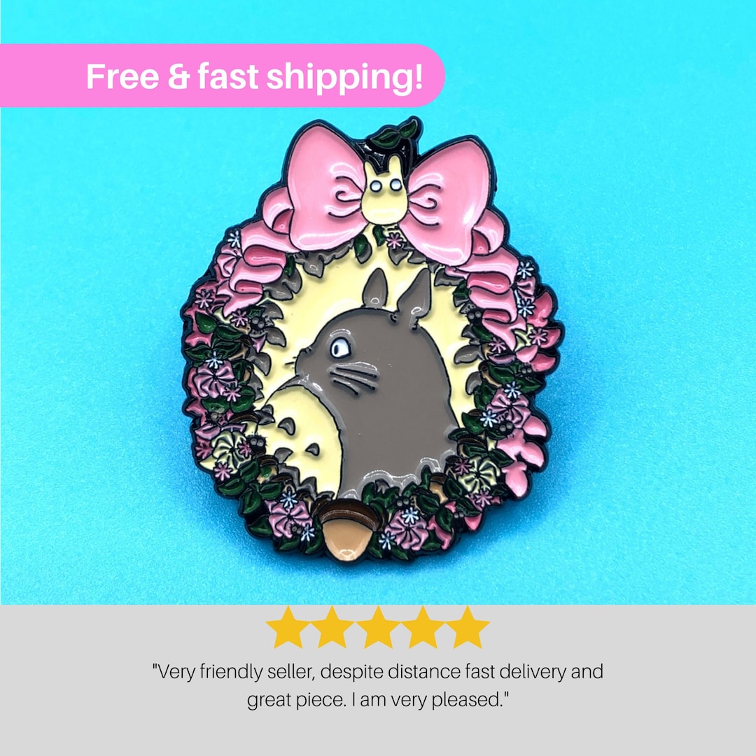 Studio Ghibli Totoro Enamel Pin - High Quality Anime Accessory - Ideal ...