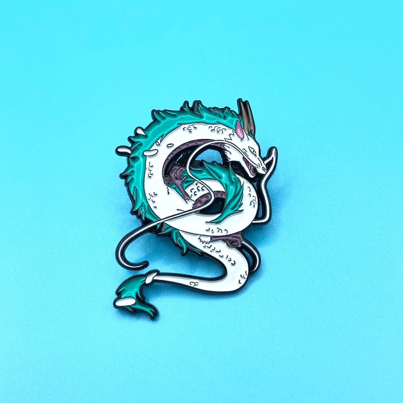 Spirited Away Haku Enamel Pin Dragon Character Gift for - Etsy