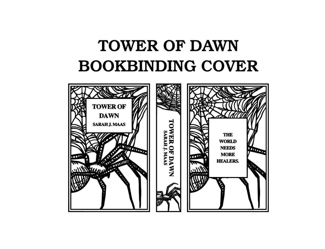 Tower of Dawn Bookbinding Cover Art Design File PNG, Throne of Glass ...