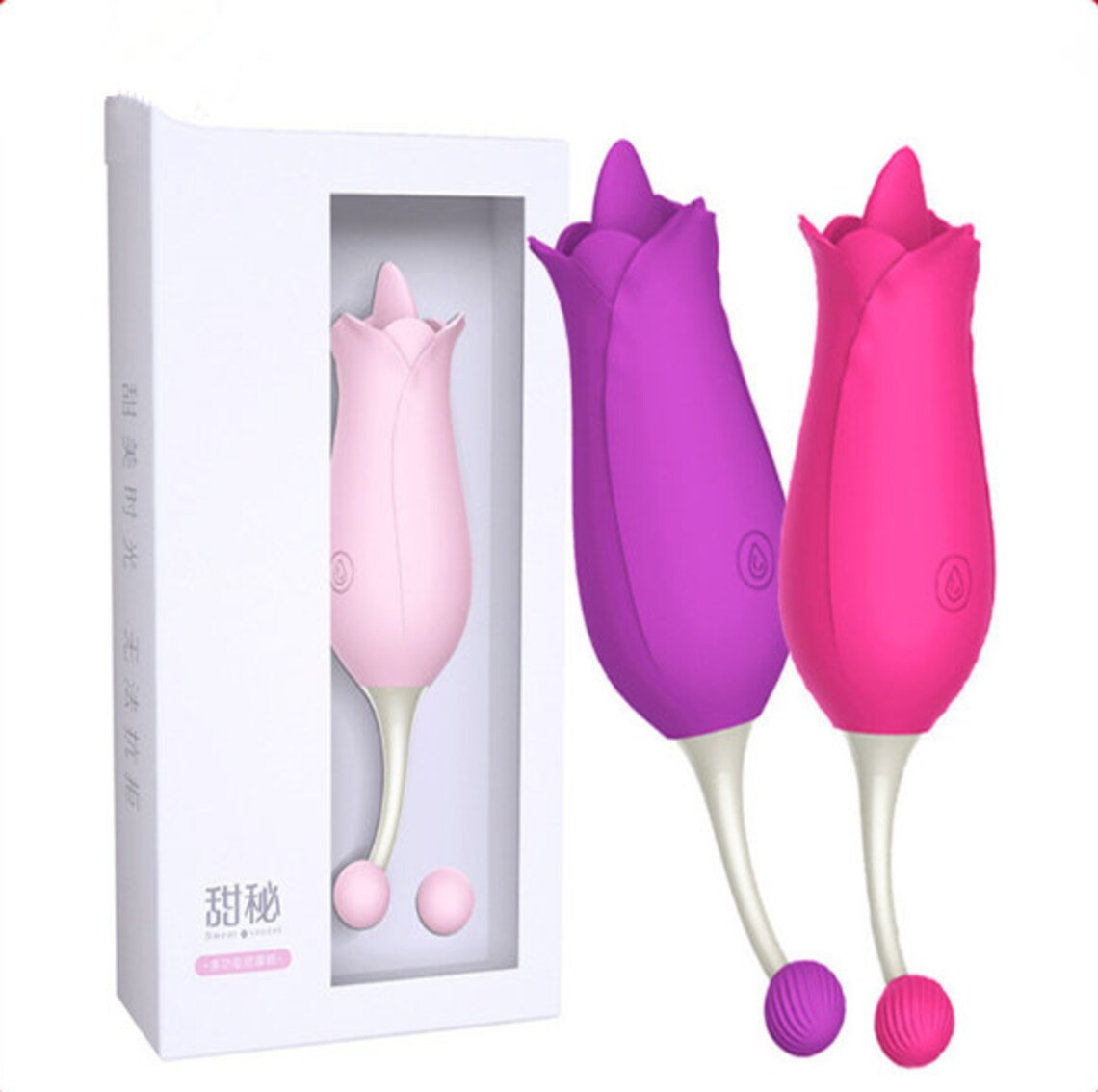 Tulip Rose Clitoral And G Spot Vibrator Etsy