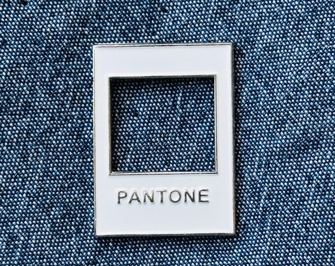 Blank Pantone Frame – DIY Color Swatch Enamel Pin for Designers and ...