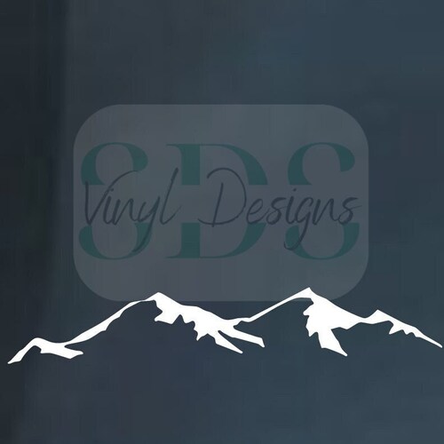 Mountain Range Sticker Vinyl Decal - Etsy