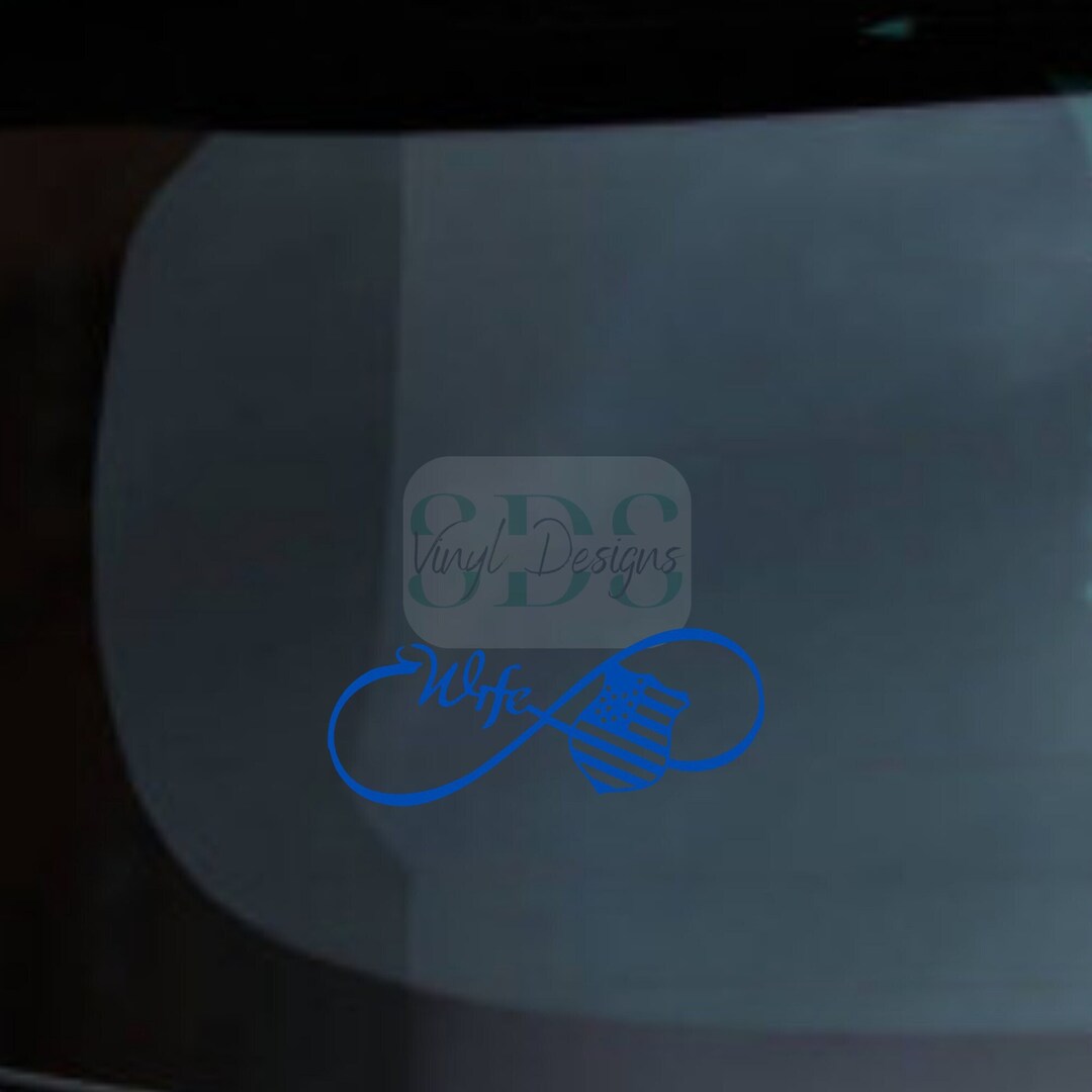 Infinity Police Wife Decal - Etsy