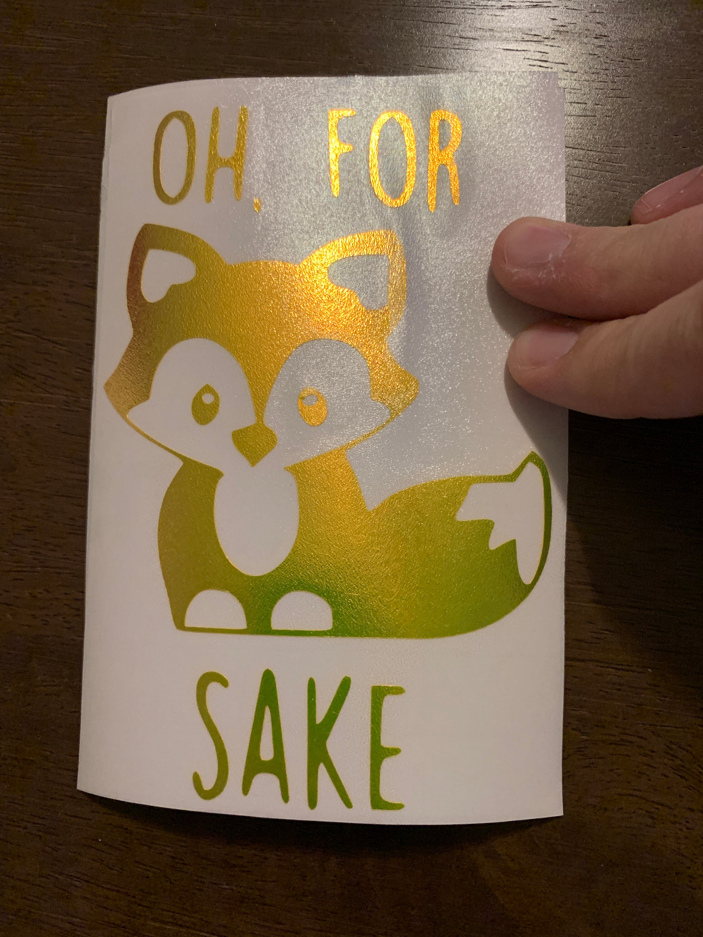 Oh for FOX Sake Decal - Etsy