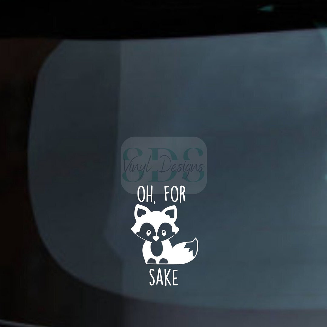 Oh for FOX Sake Decal - Etsy