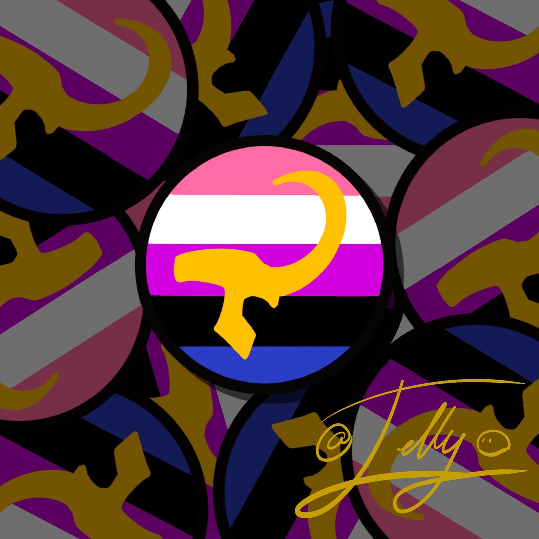 Loki Genderfluid Flag Patch - Etsy