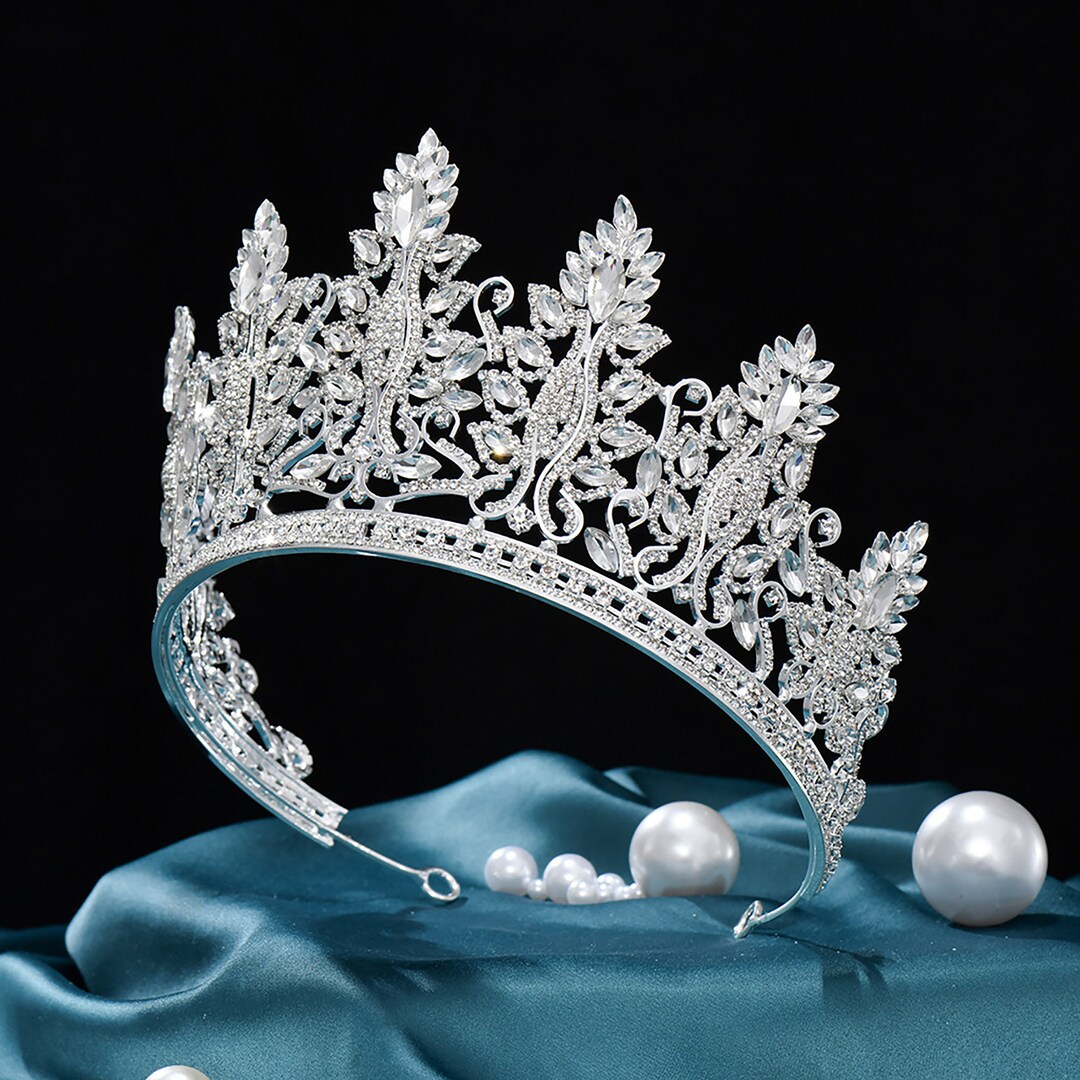 Tall Wedding Tiaras for Bride Large Queen Crowns Princess - Etsy