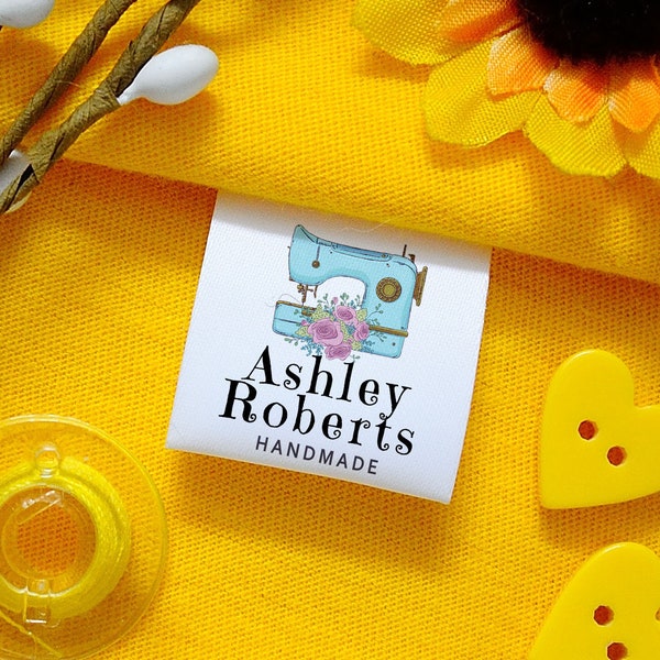 Custom Fold Over Sewing Tags - Etsy