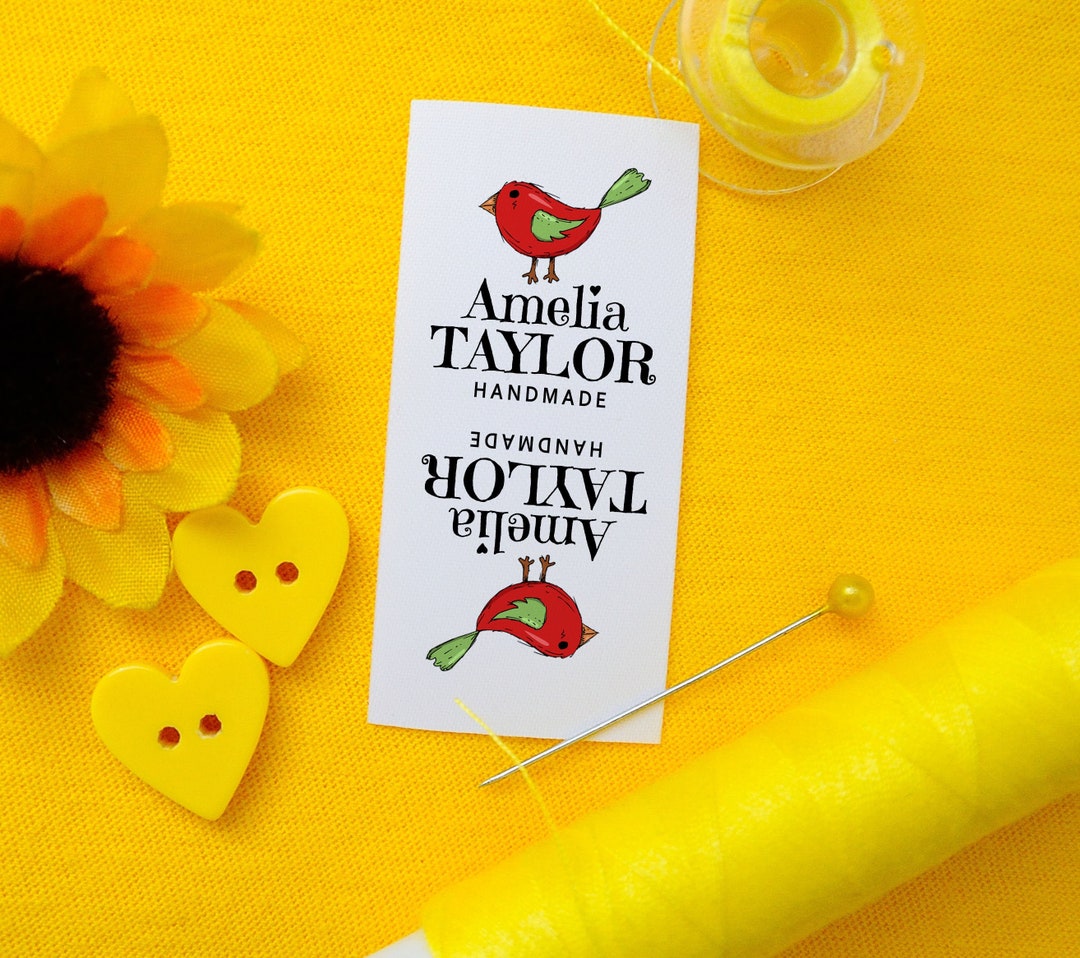 Custom Full Color Sewing Labels: Personalized Fabric Loop Fold - Etsy