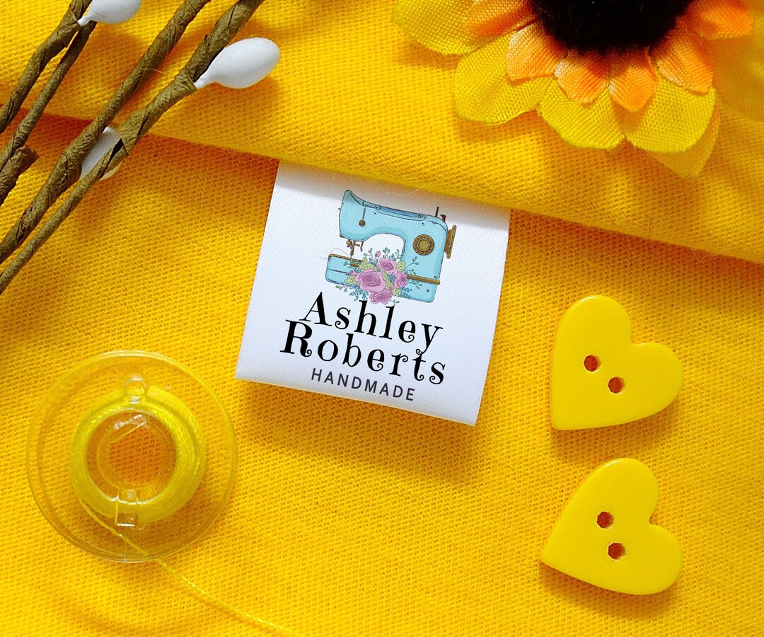 Fold Over Personalized Sewing Labels, Clothing Labels, Logo Labels ...