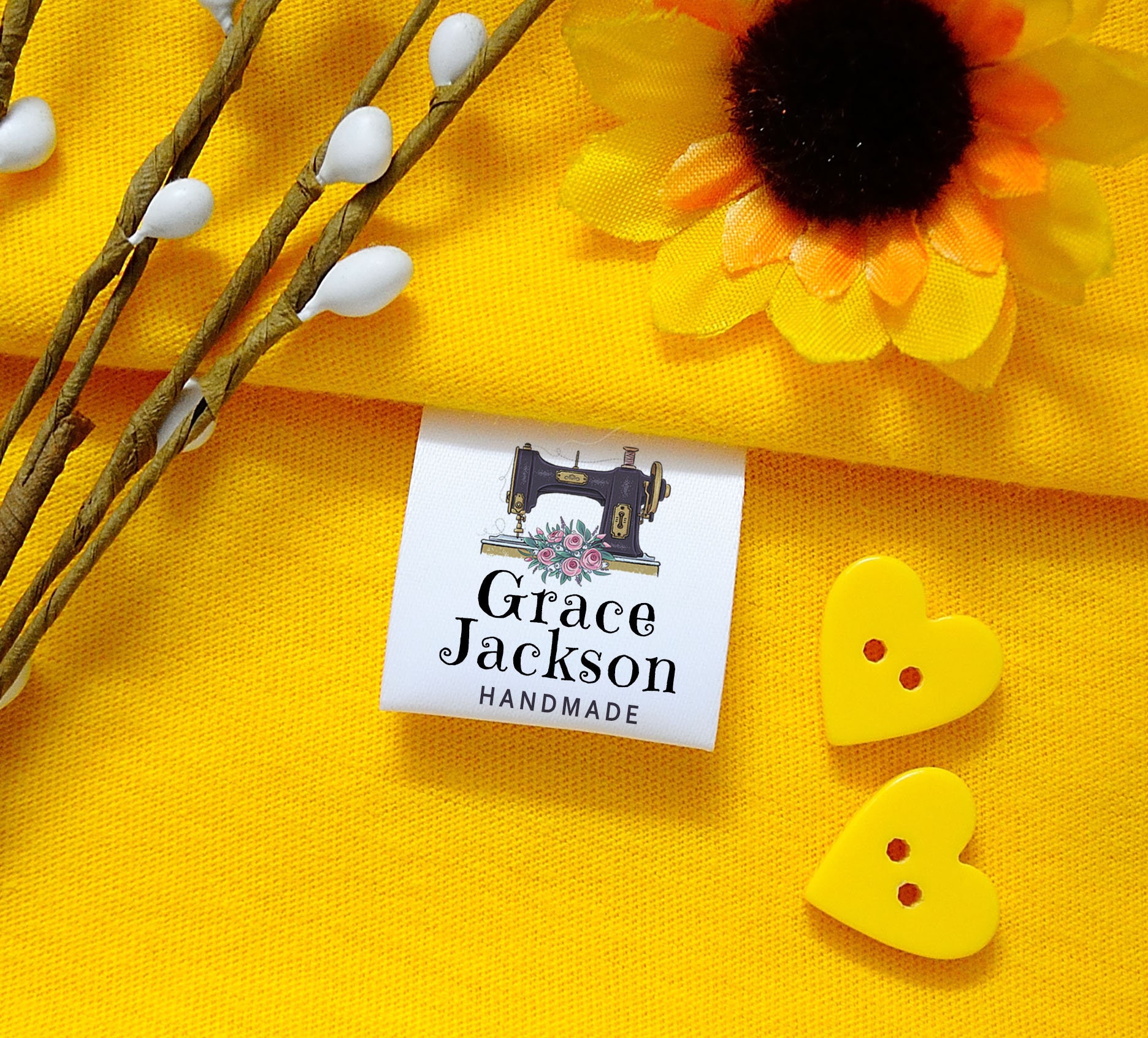 Custom Sewing Labels Full Color Clothing Labels Logo | Etsy