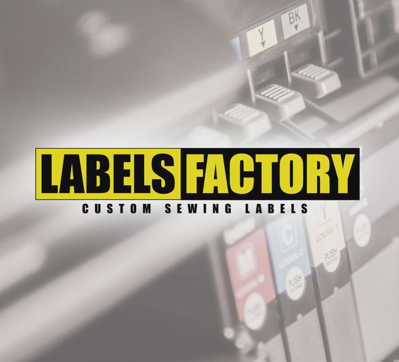 Custom Iron-on Cotton Sewing Labels: Personalized Text Logo Name Tags ...