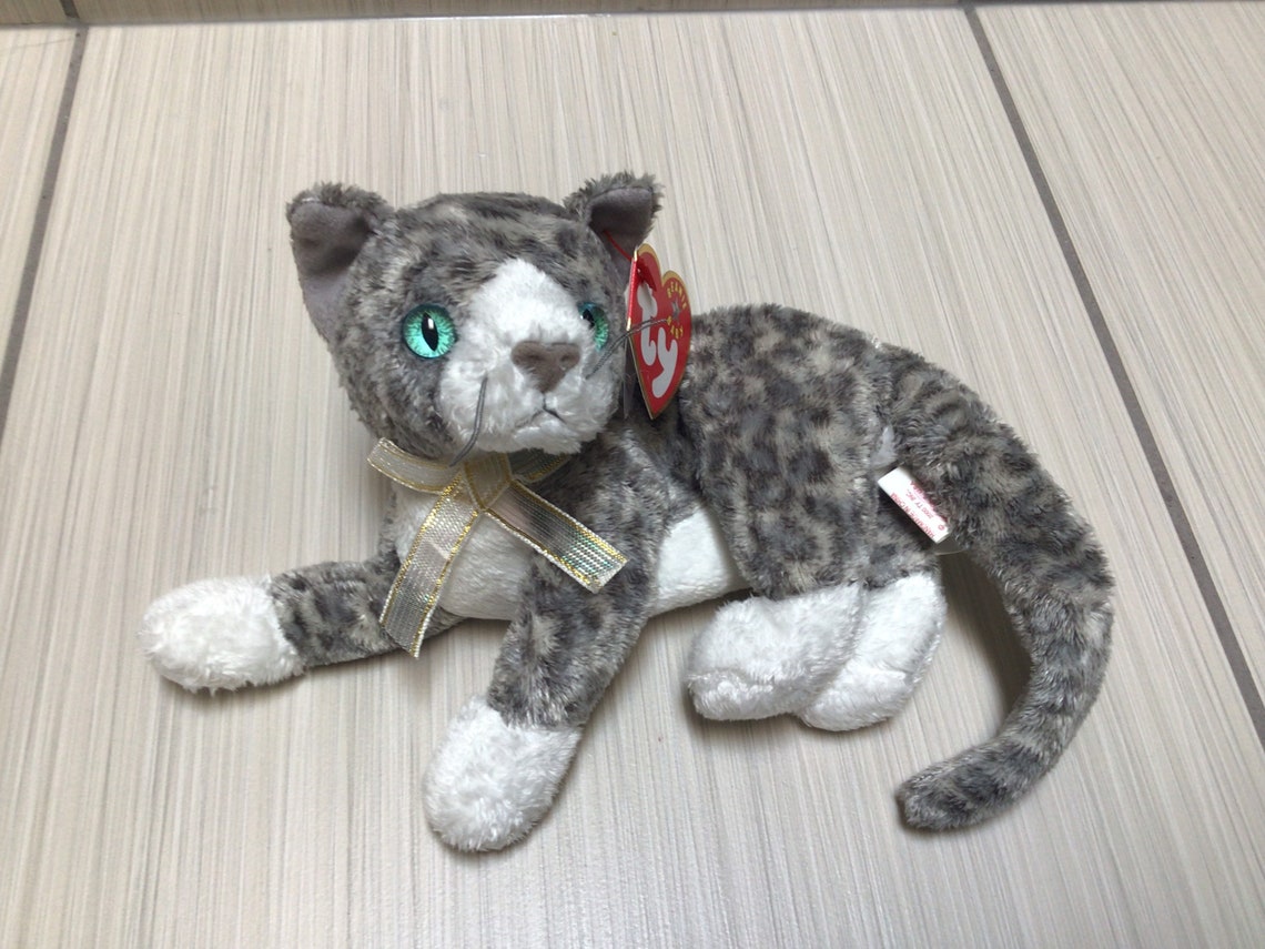 Ty Bianca Beani Purr Beanie Baby - Etsy UK