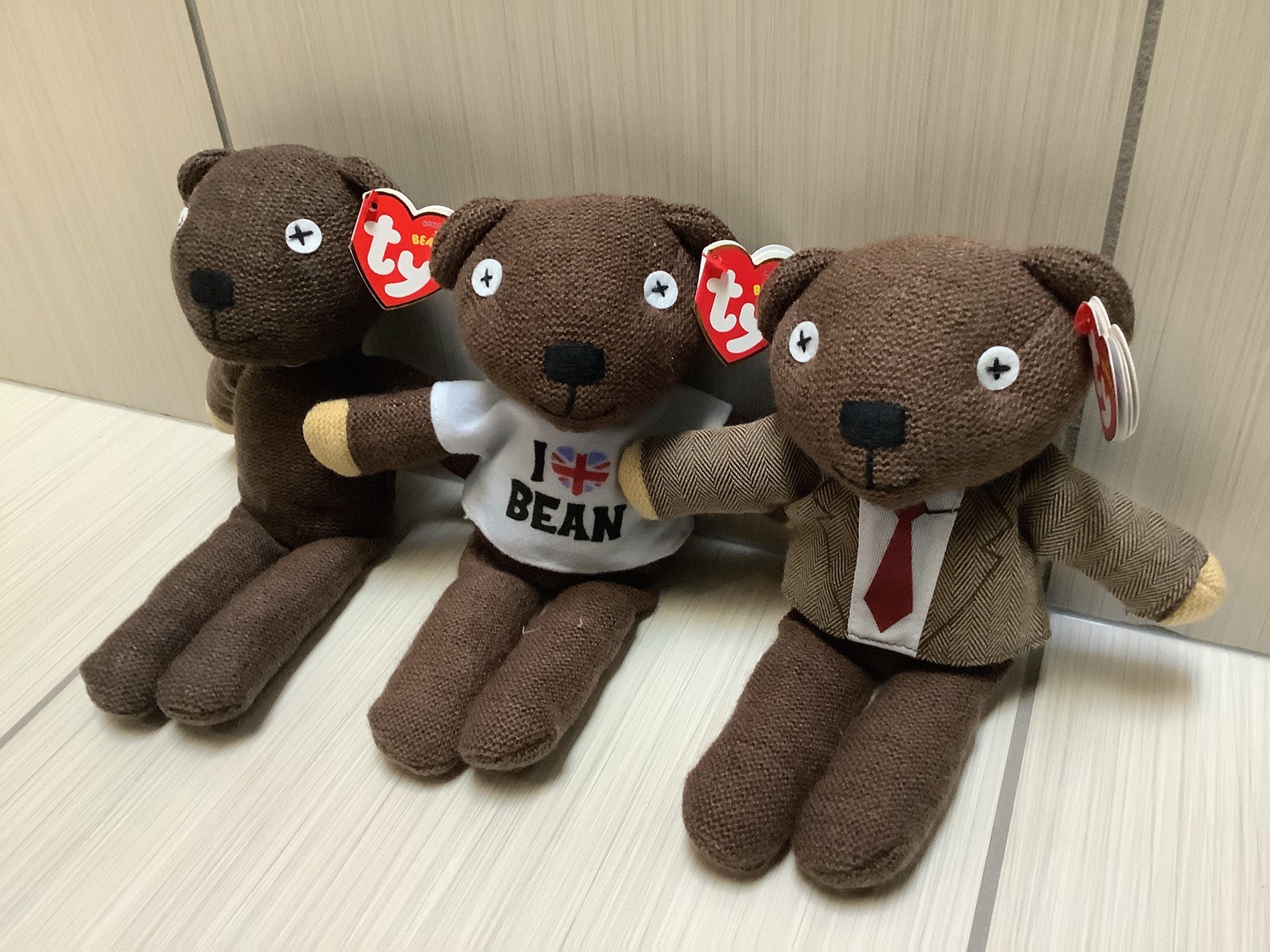 Ty Teddy I Love Bean Suit Mr Bean Beanie Baby - Etsy