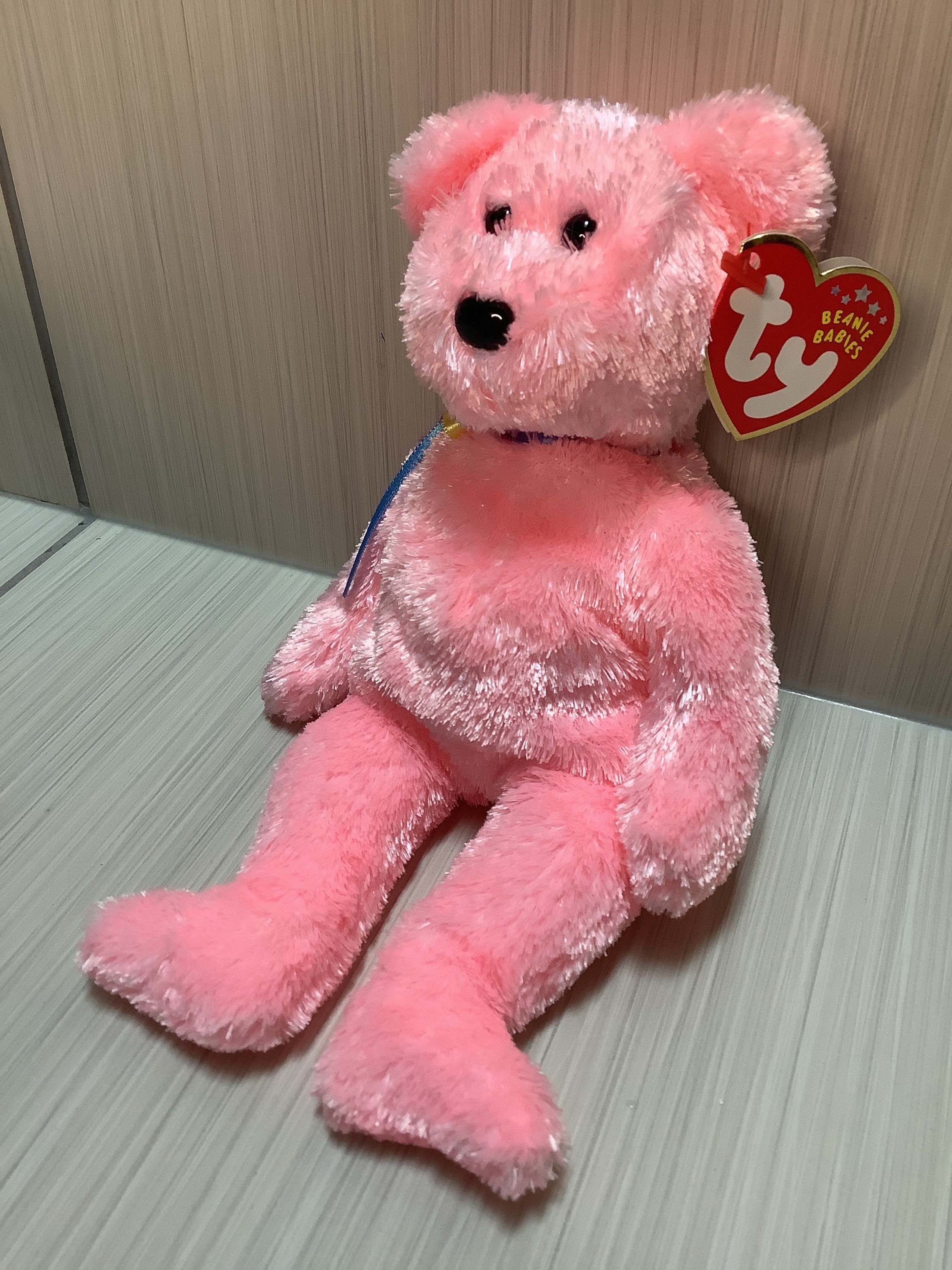 Ty Sherbet yellow Pink Beanie Babies - Etsy