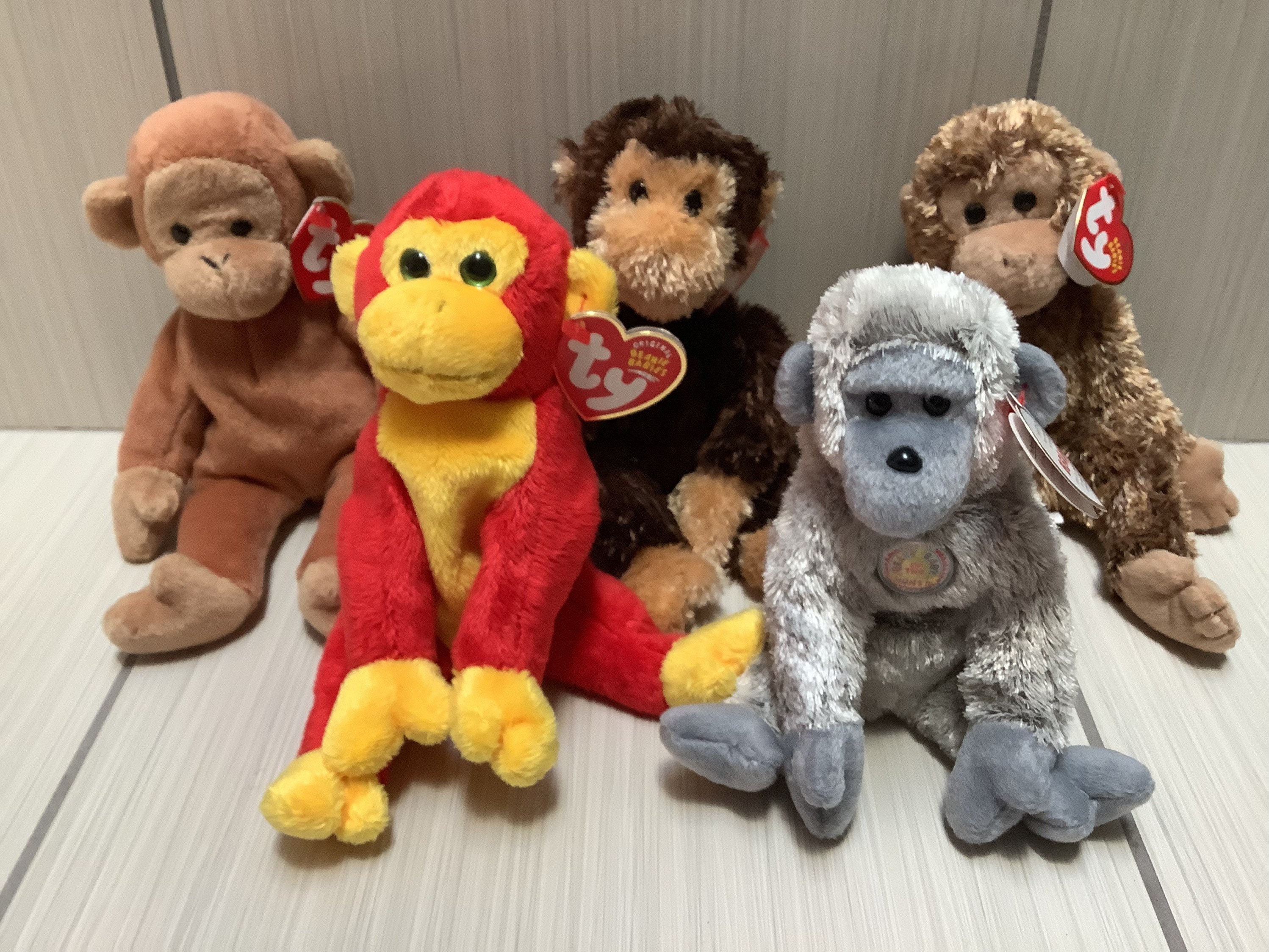 Ty “ Bongo ~ Chopstix ~ Virunga ~ Bonsai “ Beanie Baby - Etsy