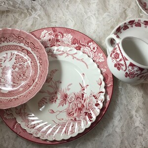 12 Place Sets (66 Pieces) Including Serving Dishes Vintage Mismatched ...