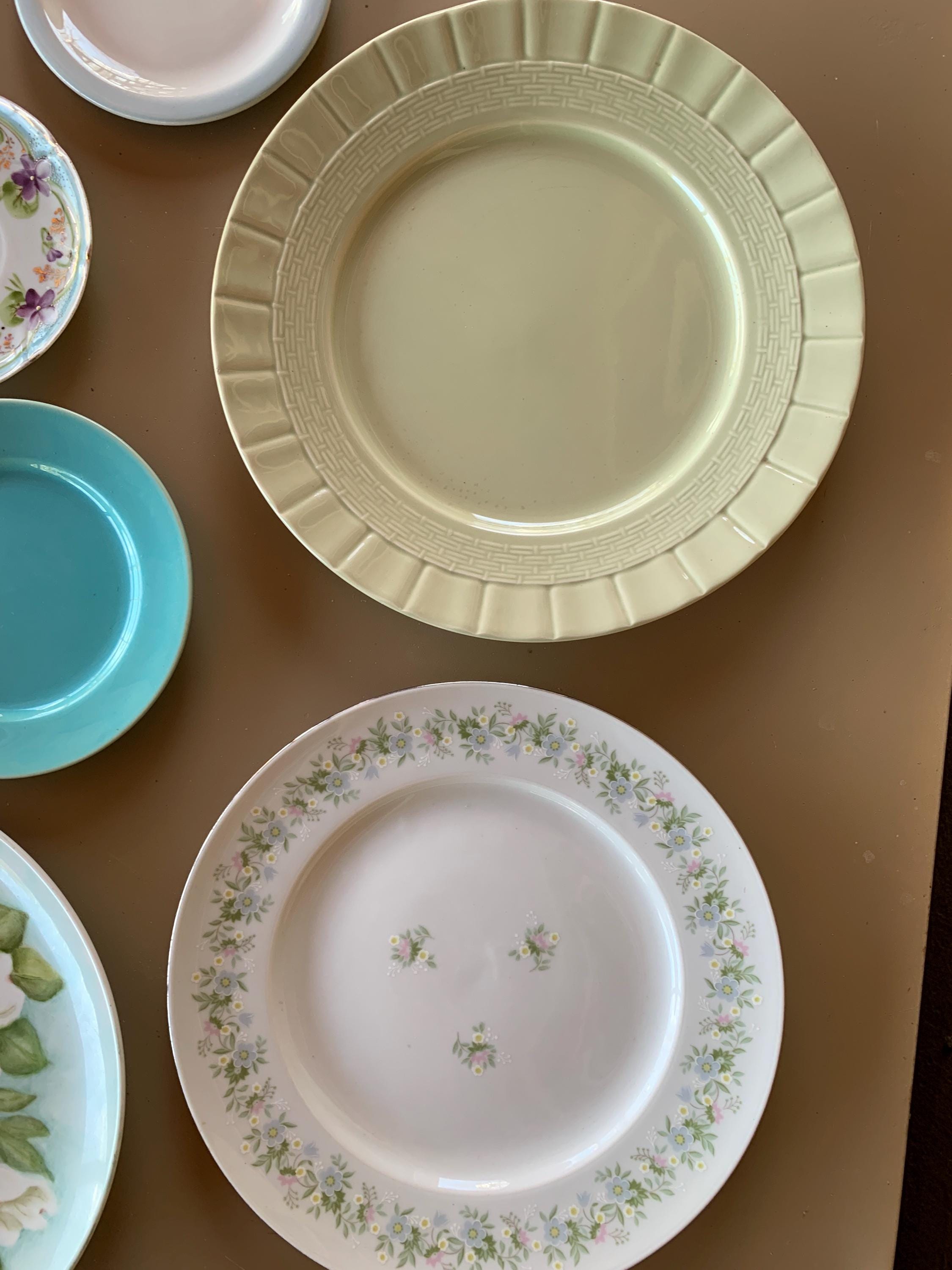 Mismatched Vintage Plates, Plate Gallery Wall Collection, Cottage ...