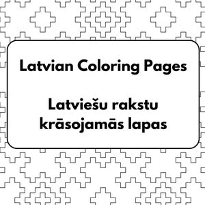 Latvian Symbol Printable Coloring Pages digital Download PDF - Etsy